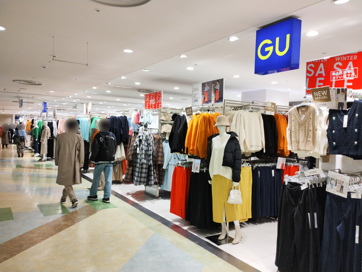 ららぽーとTOKYO-BAY北館2階のファストブランド「GU」が1/9（月）をもって閉店していました - 船橋つうしん - 千葉県船橋市の地域情報ブログ